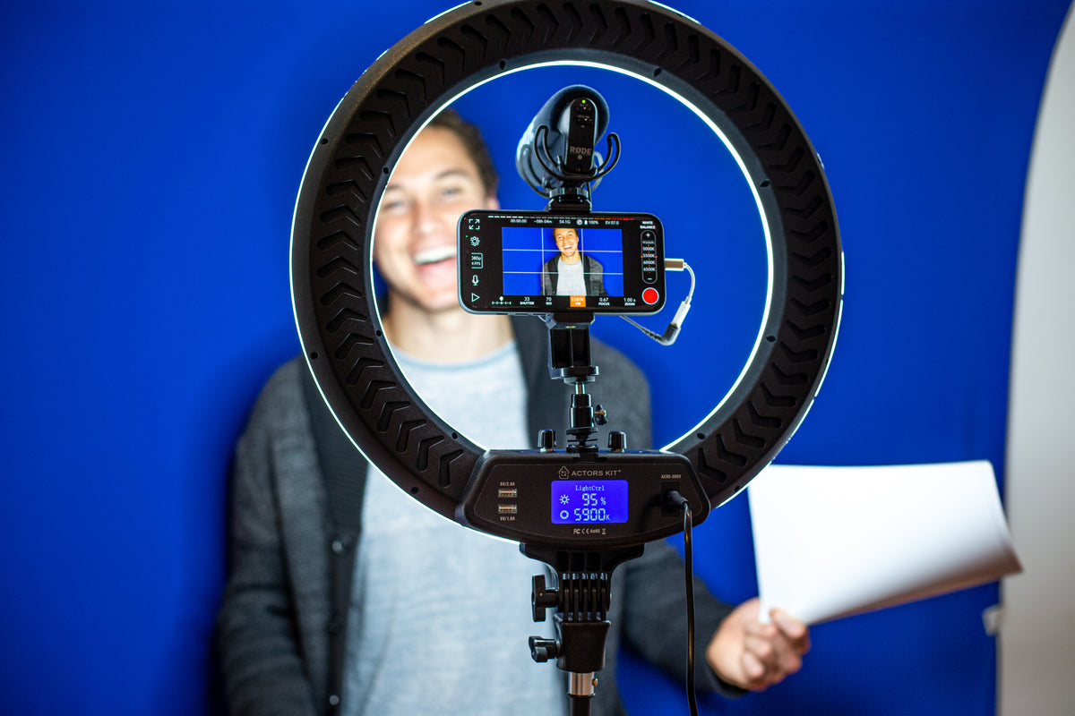 18" Self-Tape Audition Ring Light Kit for Actors and Industry ...