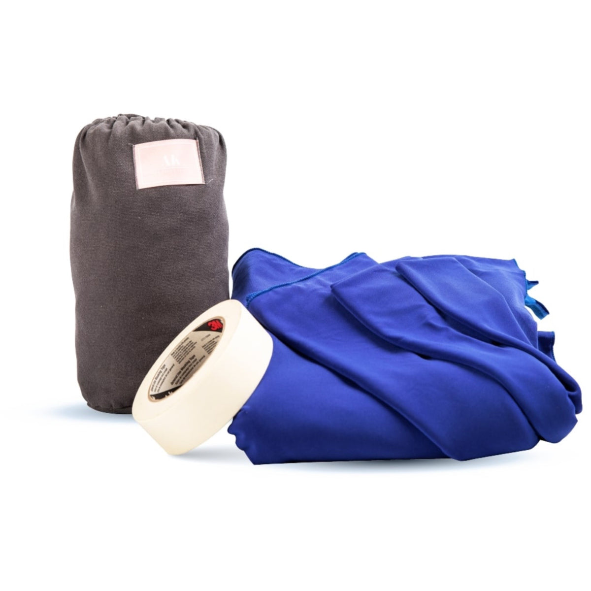 Compact Travel 2m x 1.5m Crease-Free Premium Self Tape Audition Blue ...